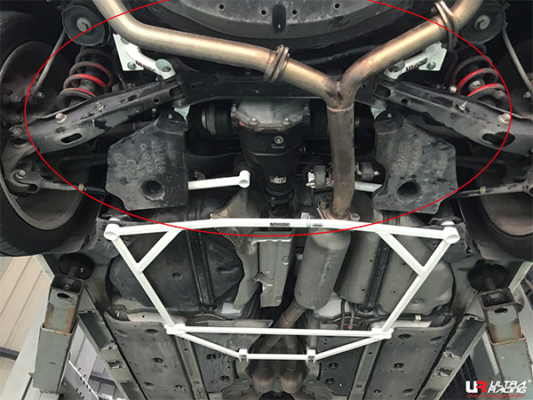 Toyota Mark X - Rear Lower Side Bar / Rear Side Member Brace | Ultra ...